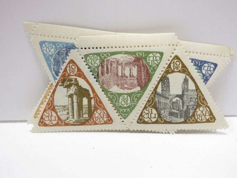 Stamps of the World Collection in tin, Stamp archival cards, and mint ...