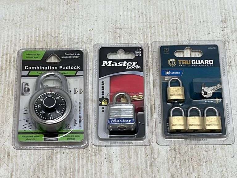 (4) Master Lock TSA accepted luggage padlock, Master Lock level 3 ...