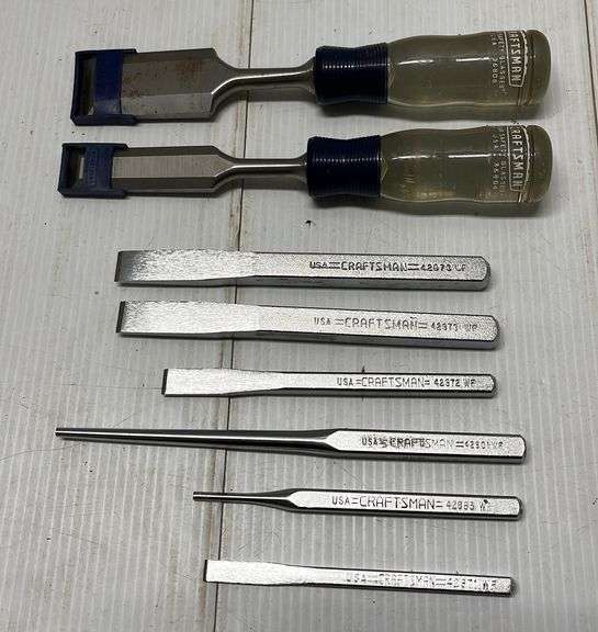 8-piece set of Craftsman punches and chisels, new - Albrecht Auction ...