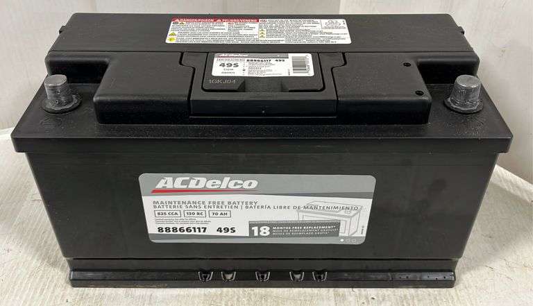 Automotive battery, AC Delco, guaranteed to be fully charged and in ...