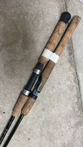 (2) Fishing rods, includes: 1- Pro Bass Extreme HM54 Graphite, 2-piece ...