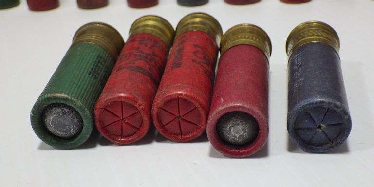 (19) Paper shotgun shells, 12-16-20 gauge rounds, Super-X, Remington ...