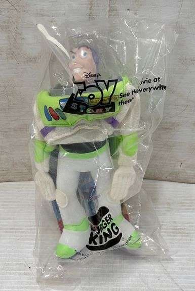 Vintage 1995 Buzz Lightyear Burger King Disney Toy Story plush puppet ...
