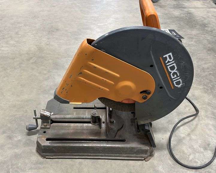 RIDGID R41421 chop saw, works well - Albrecht Auction Service