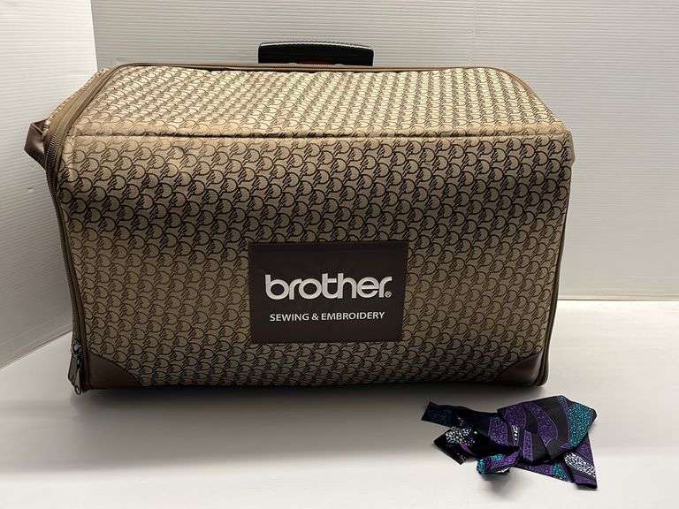 Brother sewing machine/storage/travel case, embroidery attachment ...