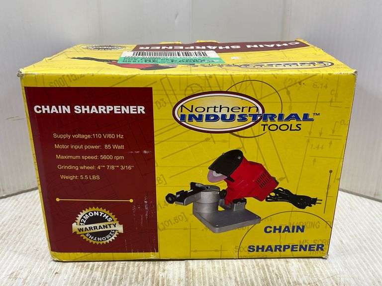 Northern Industrial Tools chainsaw sharpener, like new in box with ...