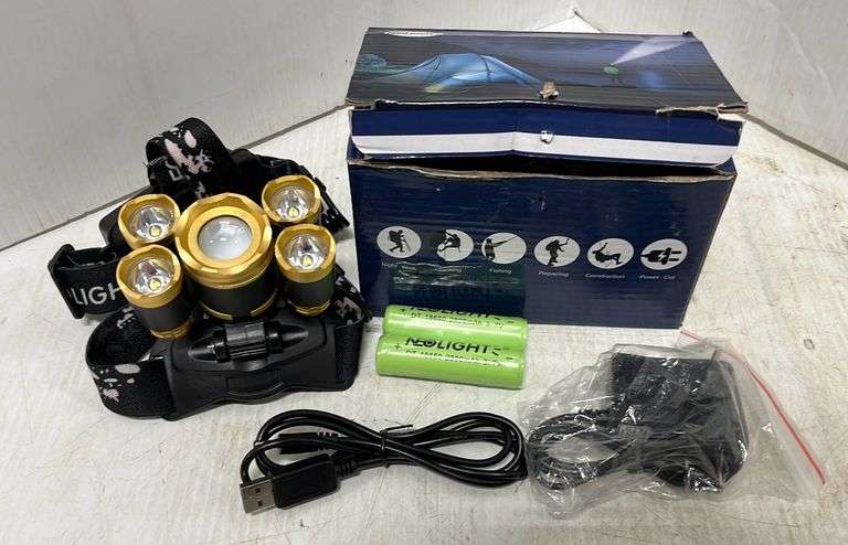 Neo light headlamp, H04, 8000 lumen, rechargeable - Albrecht Auction ...
