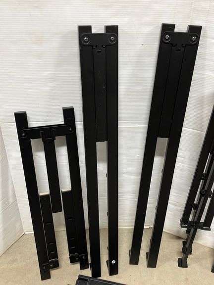 Queen platform bed, hardware included, like new, first photo is a stock ...