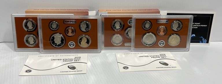 2019 US Mint P&D (10) Coin Proof Set with CoA, in original US mint ...