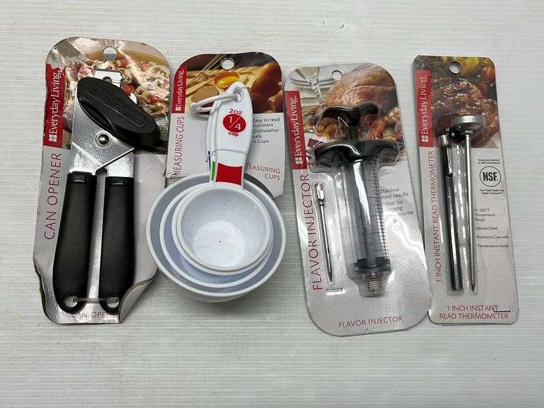 Assorted kitchen items, up to 13"L, all new - Albrecht Auction Service