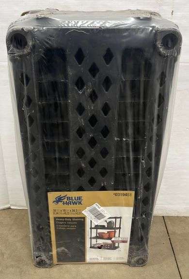 Blue Hawk heavy duty shelving, 36"W x 18"D x 56 1/2"H, NIP - Albrecht ...