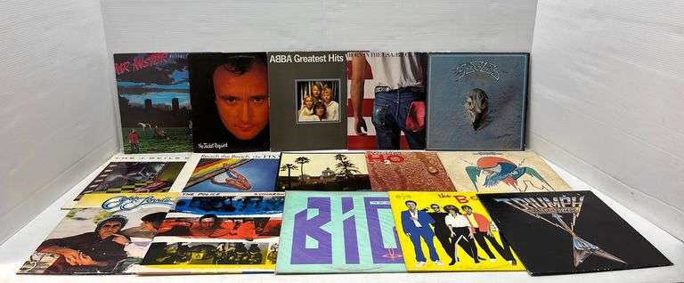 (15) Older record albums, include: Bruce Springsteen, Phil Collins, Mr ...
