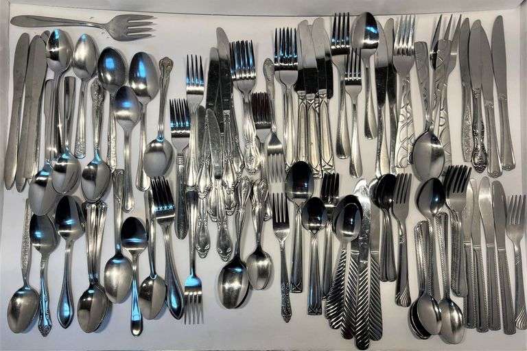 (126) Pieces of mismatched silverware, some multiple styles, some ...