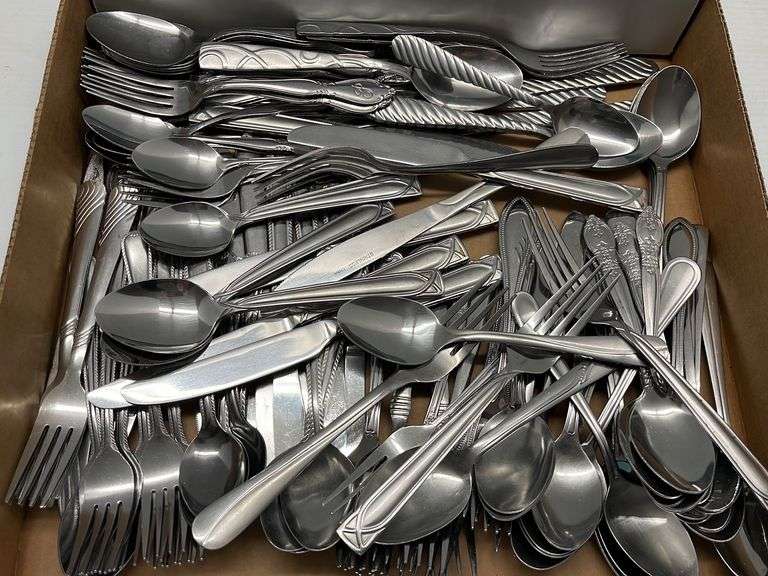 (126) Pieces of mismatched silverware, some multiple styles, some ...