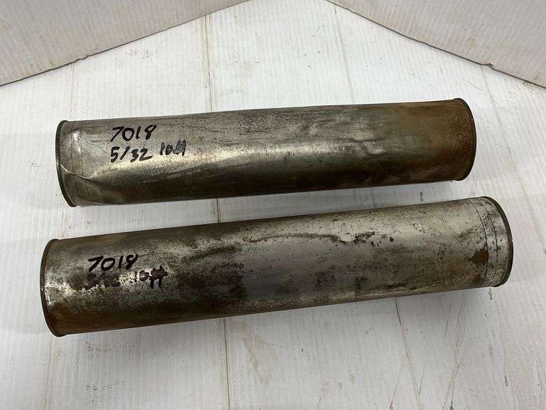 (2) Welding rod 7018 5132 10 lbs. cans - Albrecht Auction Service