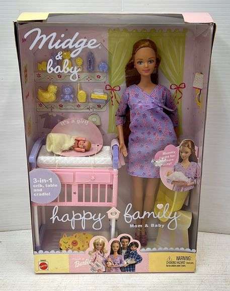 Barbie "Happy Family, Mom & Baby" pregnant Midge and baby doll, 2002 ...