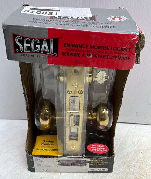 Segal heavy duty deadbolt door lock with key, 10"H, new - Albrecht ...