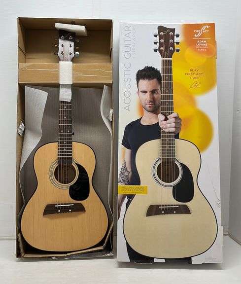 Acoustic guitar, box- 37"H, NIB - Albrecht Auction Service