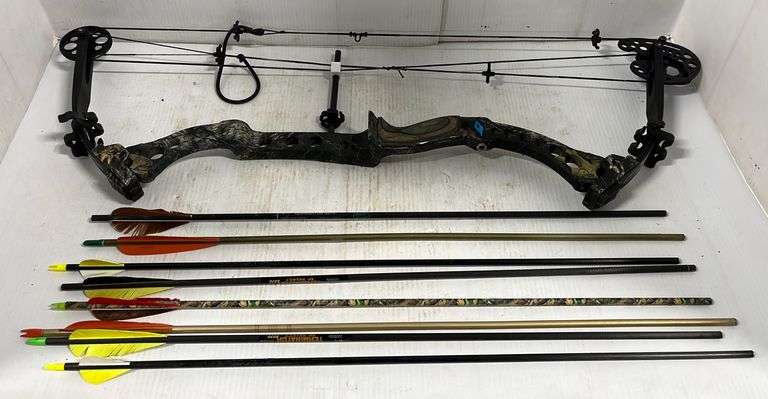 Diamond compound bow, 32" draw length, 60 to 70 lb. draw weight, good ...