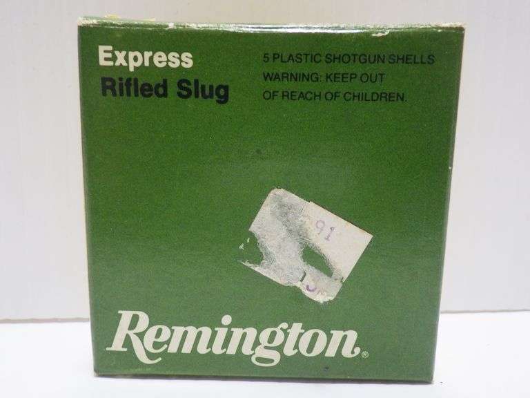 (5) Plastic rifled slug shotgun shells, .410-gauge, 2 1/2", 1/5 oz ...