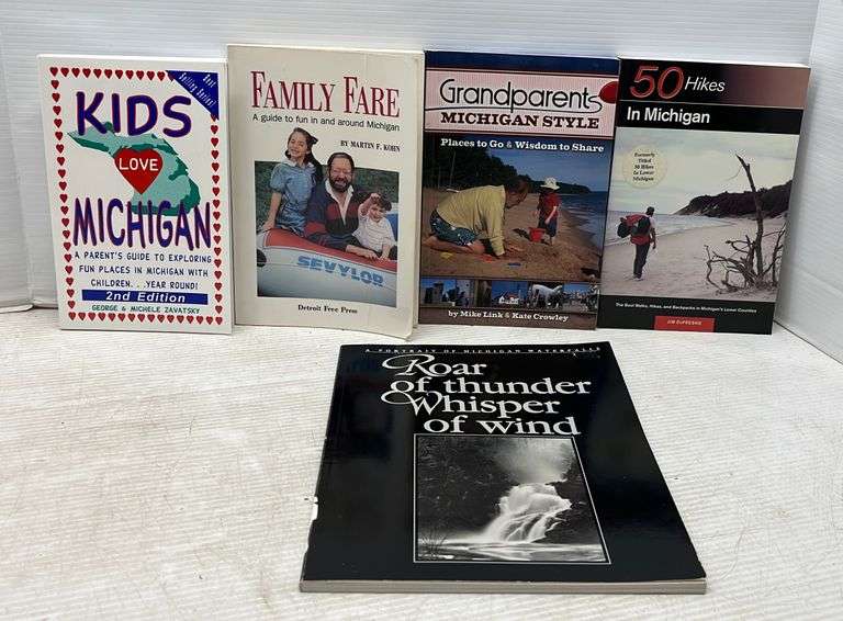 (5) Michigan Vacation paperback books for families, kids, parents, and ...
