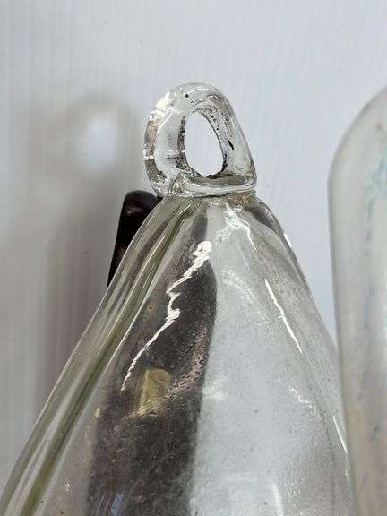 Antique mariners weather glass, hand blown barometer made in Germany, 4 ...