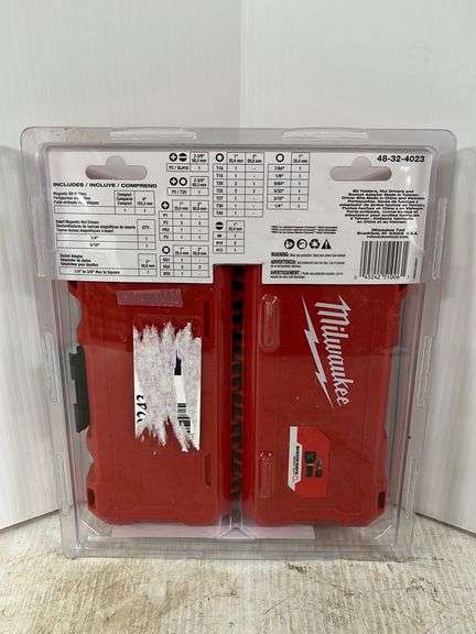 45-piece Milwaukee "Shockwave" Impact duty screw tip set, up to 50x ...