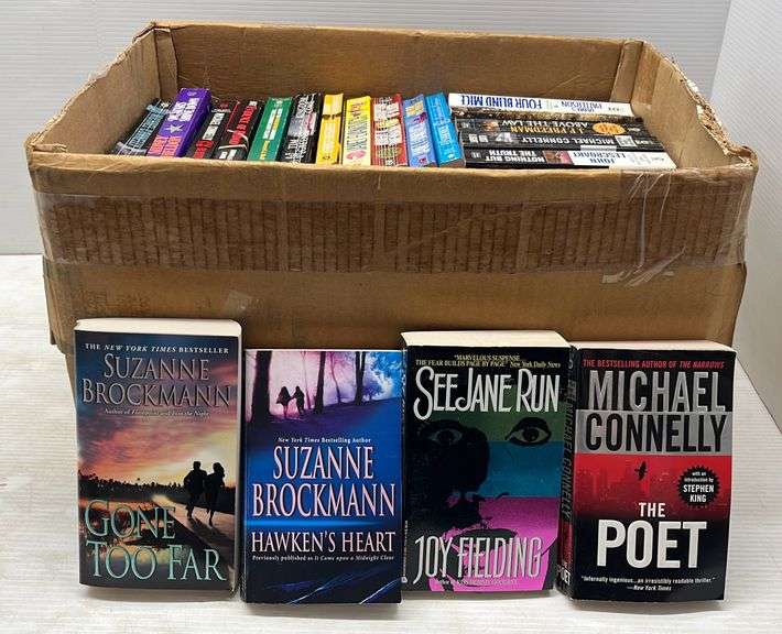 Over (50) Paperback books, authors include: Grisham, Patterson, Stuart ...