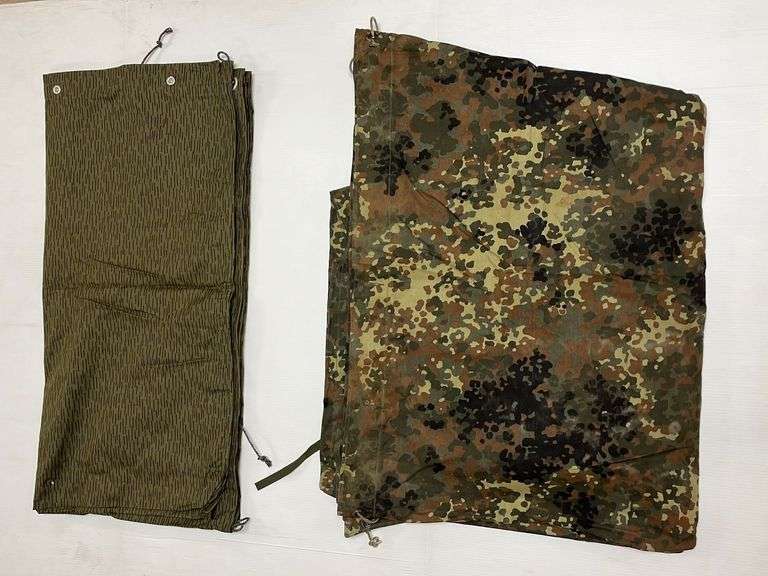 German military 6' x 6' tarp and half fleck shelter tarp - Albrecht ...