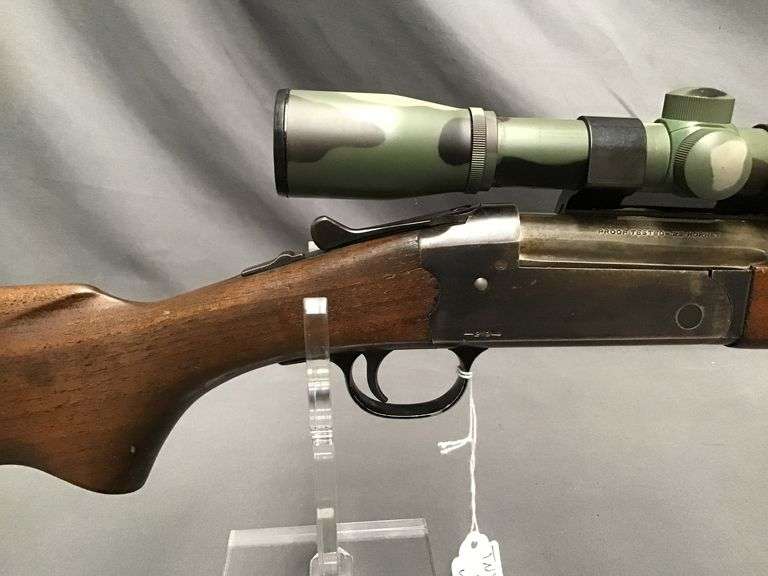 Savage Model 219 .22 Hornet Rifle with 4 x Scope, Box of Factory Ammo ...