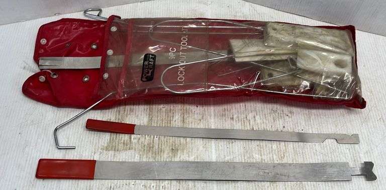 Power Craft Pro 9-piece lockout tool kit, excellent - Albrecht Auction ...