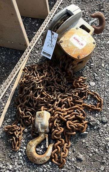 Coffing 1 1/2-ton chain fall - Albrecht Auction Service