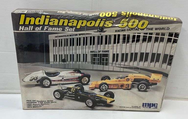 3-Piece Indianapolis 500 Hall of Fame model car set, includes: 1963 ...