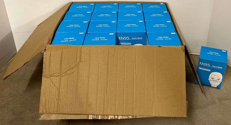 Full case of 800 KN95 masks, individually sealed masks in box of 25 ...