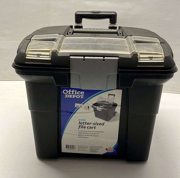 File caddy, letter sized, 15"W x 12 1/2"H, with a telescopic handle ...