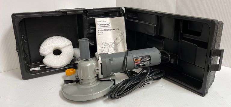 Craftsman professional 7.8 Amp 6 1/8" twin cutter saw, new in case ...