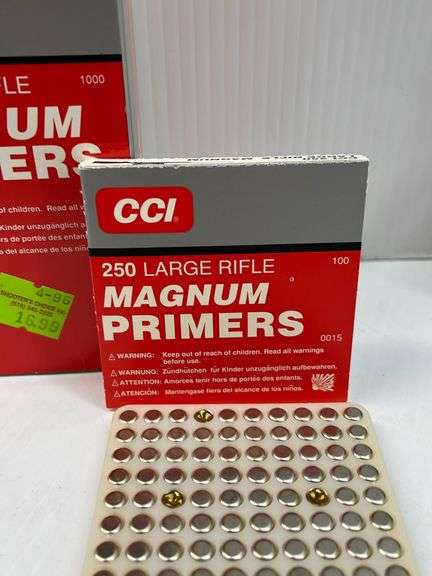 (1000) CCI 250 Large rifle magnum primers, new - Albrecht Auction Service