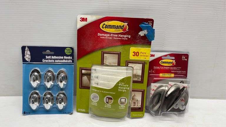(14) Removable command clips/hooks, new - Albrecht Auction Service