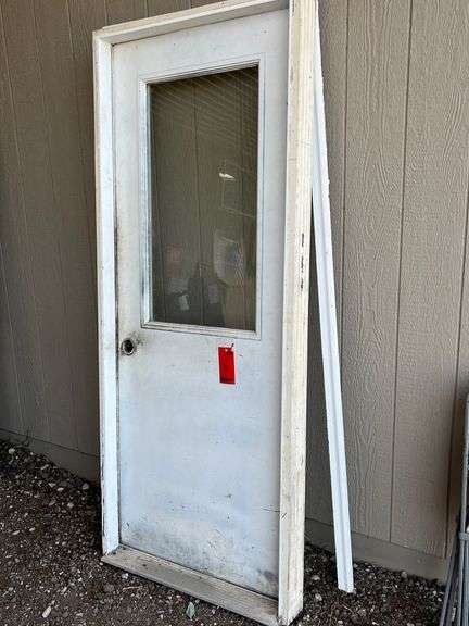36" Steel entry door, 4 9/16" jambs, good, used, no rot - Albrecht ...
