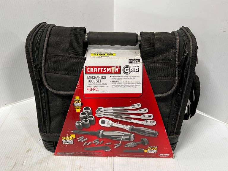 Craftsman 40-piece mechanics tool set, with extreme grip, includes the ...