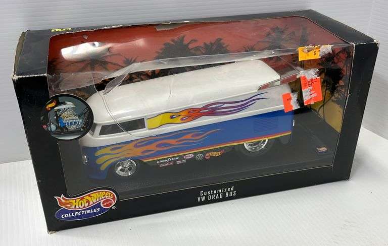 Hot Wheels collectibles customized Volkswagon drag bus die-cast van, 1/ ...