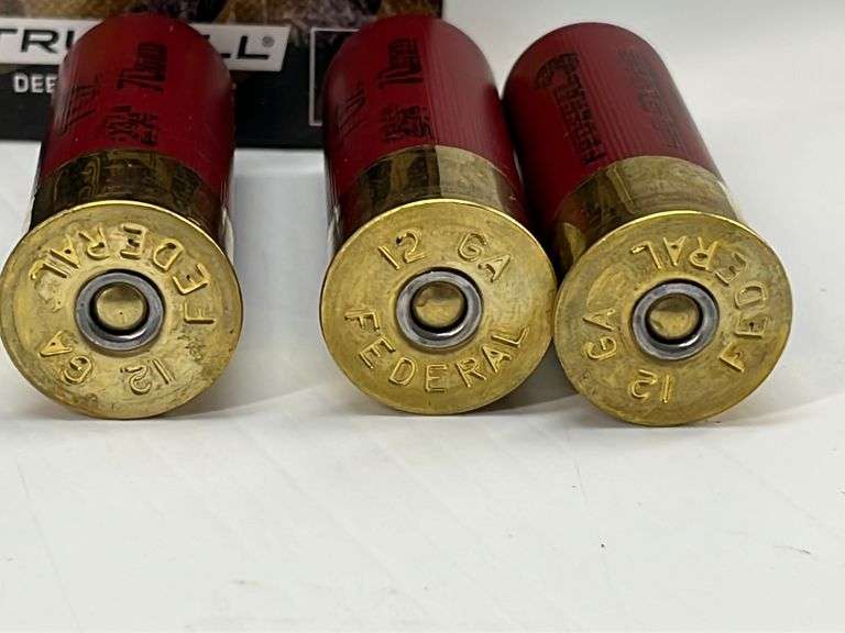 (5) Boxes of five- 25-rounds of Federal 12-gauge 1 oz. slugs for rifle ...