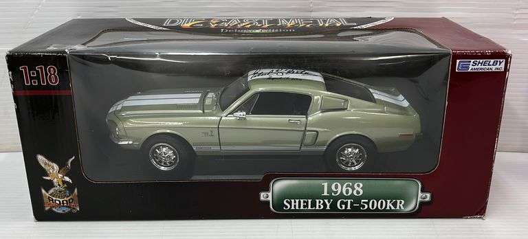 Die-cast car, deluxe edition, signed Edsel Ford, 1968 Shelby GT-500KR ...