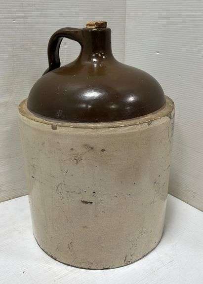 Older jug crock no. 5, some chips, overall good, 19"H x 13"W - Albrecht ...