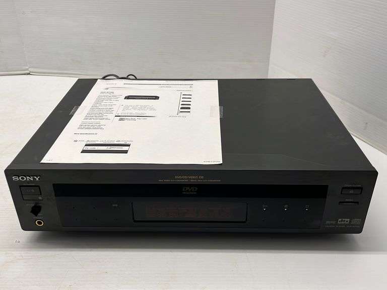 Sony DVP-S7700 audiophile reference CD/DVD player with paperwork, 17"W ...
