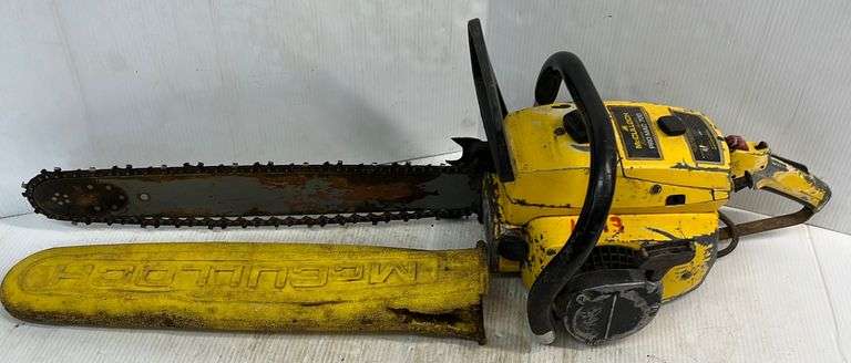 McCulloch Pro-Mac 700 chainsaw with 20" bar, not ran in a few years, as ...