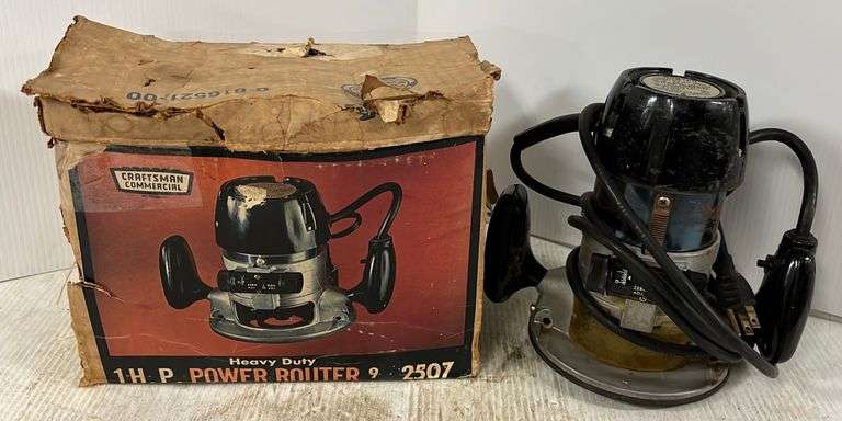 Heavy duty, Craftsman commercial router, 1HP, Model No. 9-2507 ...