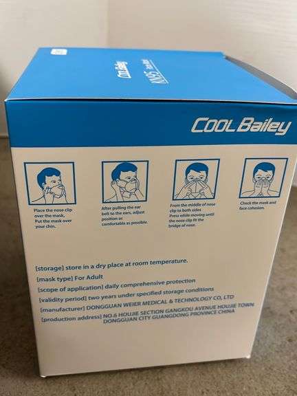 Full case of 800 KN95 masks, individually sealed masks in box of 25 ...