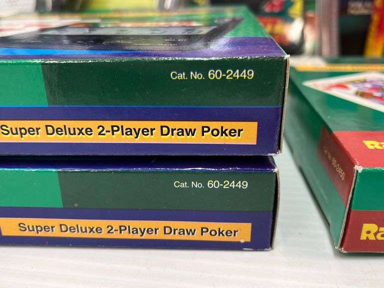 Handheld games, NIP, Solitaire, Slot machine, Draw Poker, World Class ...