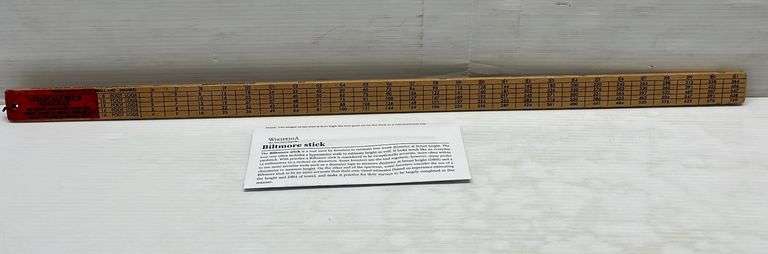 Biltmore stick, foresters estimate tree height and diameter and to ...